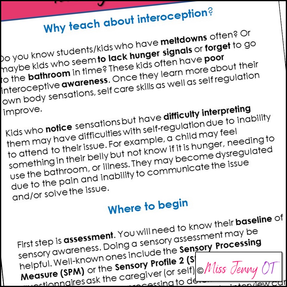 Teaching Interoception Introductory Guide - Classful