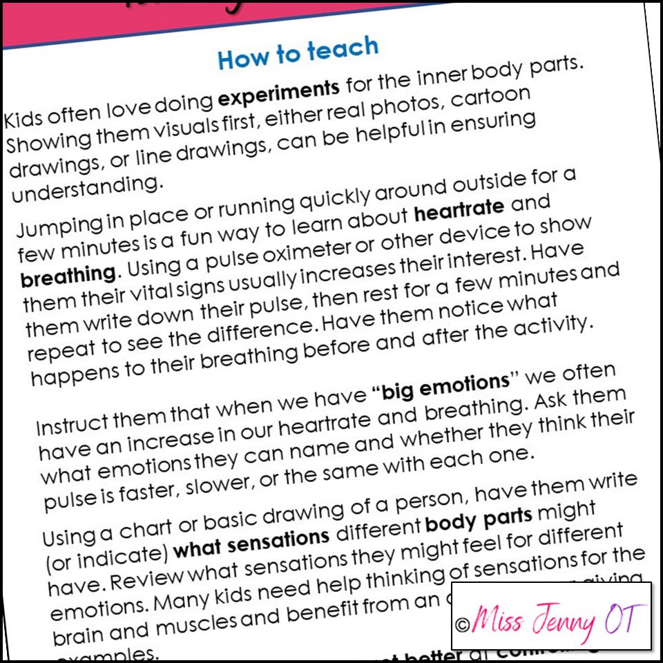 Teaching Interoception Introductory Guide - Classful