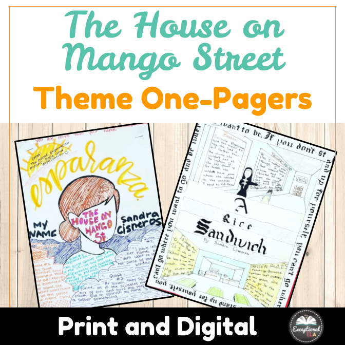 The House on Mango Street Theme One Pagers- Creative Assessment - Classful