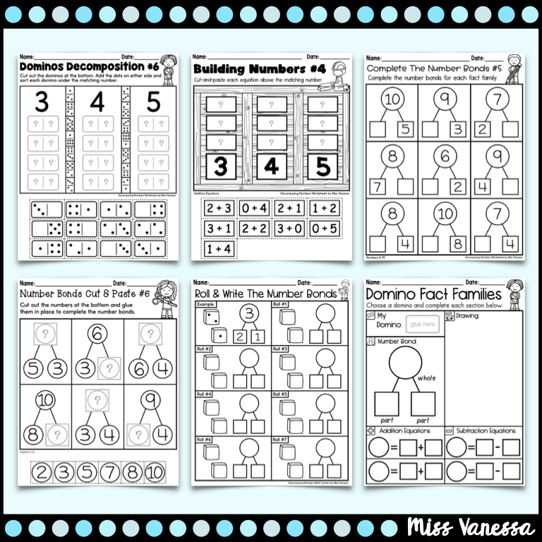 Decompose Numbers Grade 3 Worksheets