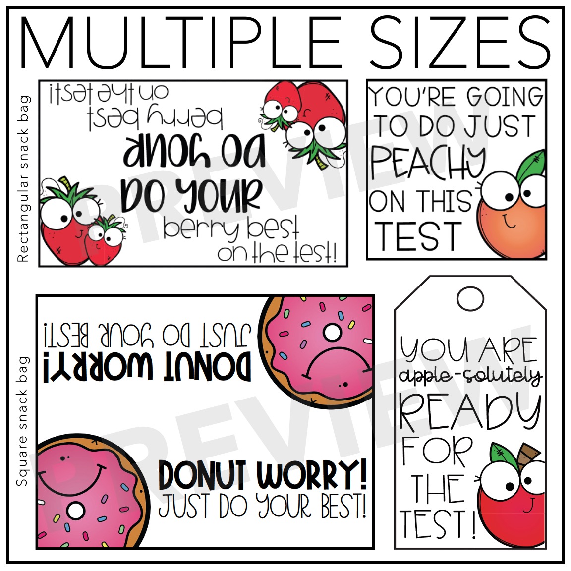 Test Motivation Treat Tags - Testing Motivation Treat Tags - SET TWO ...