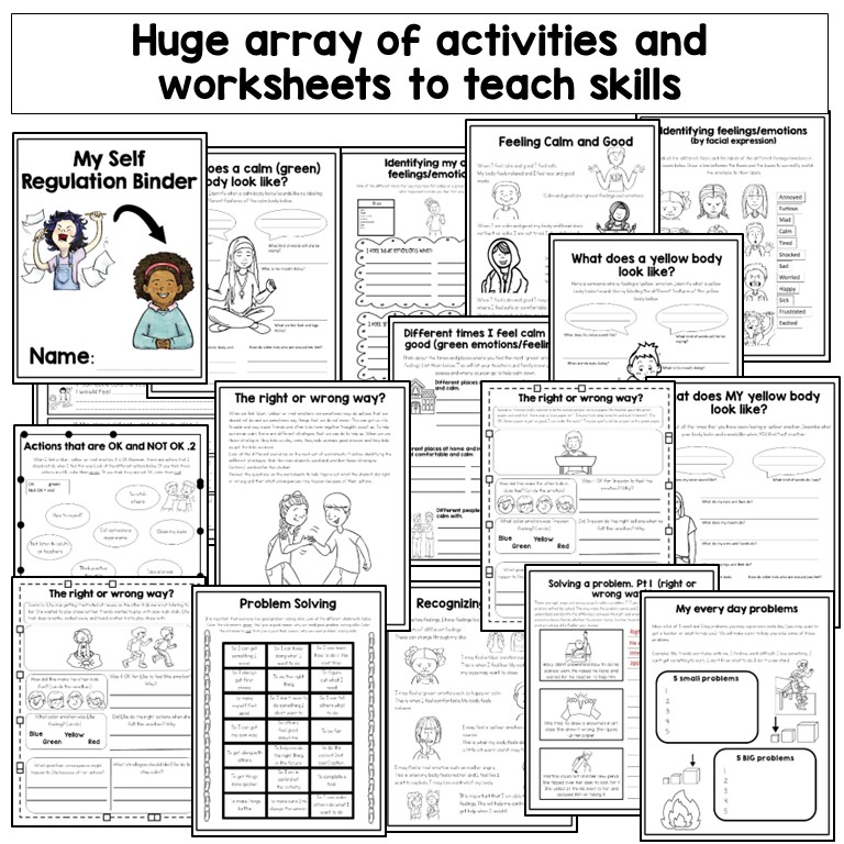 Emotion regulation behavior self regulation social skills activities ...