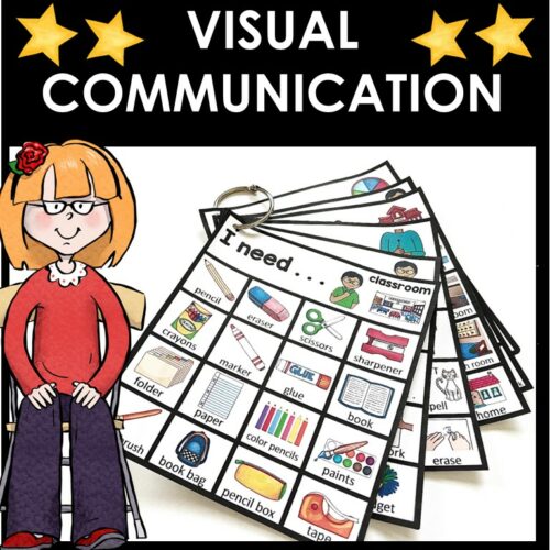 Autism and Speech Portable Visual Communication Cards AAC pictures ...