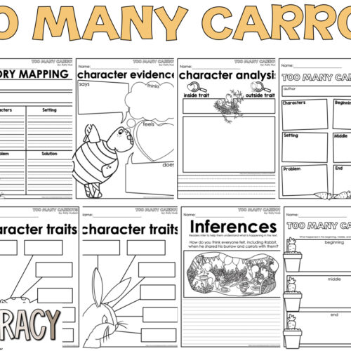 Too Many Carrots Read Aloud Activities | Sequencing Craft | Spring ...