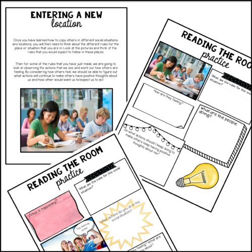 Read the room social skills activities for social and situational ...