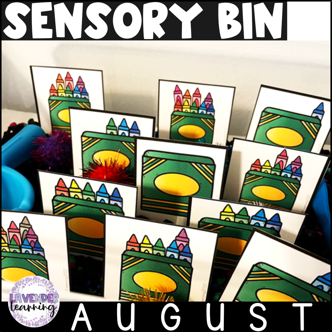 August Sensory Bin - Back to School Sensory Table - Pre-K and ...
