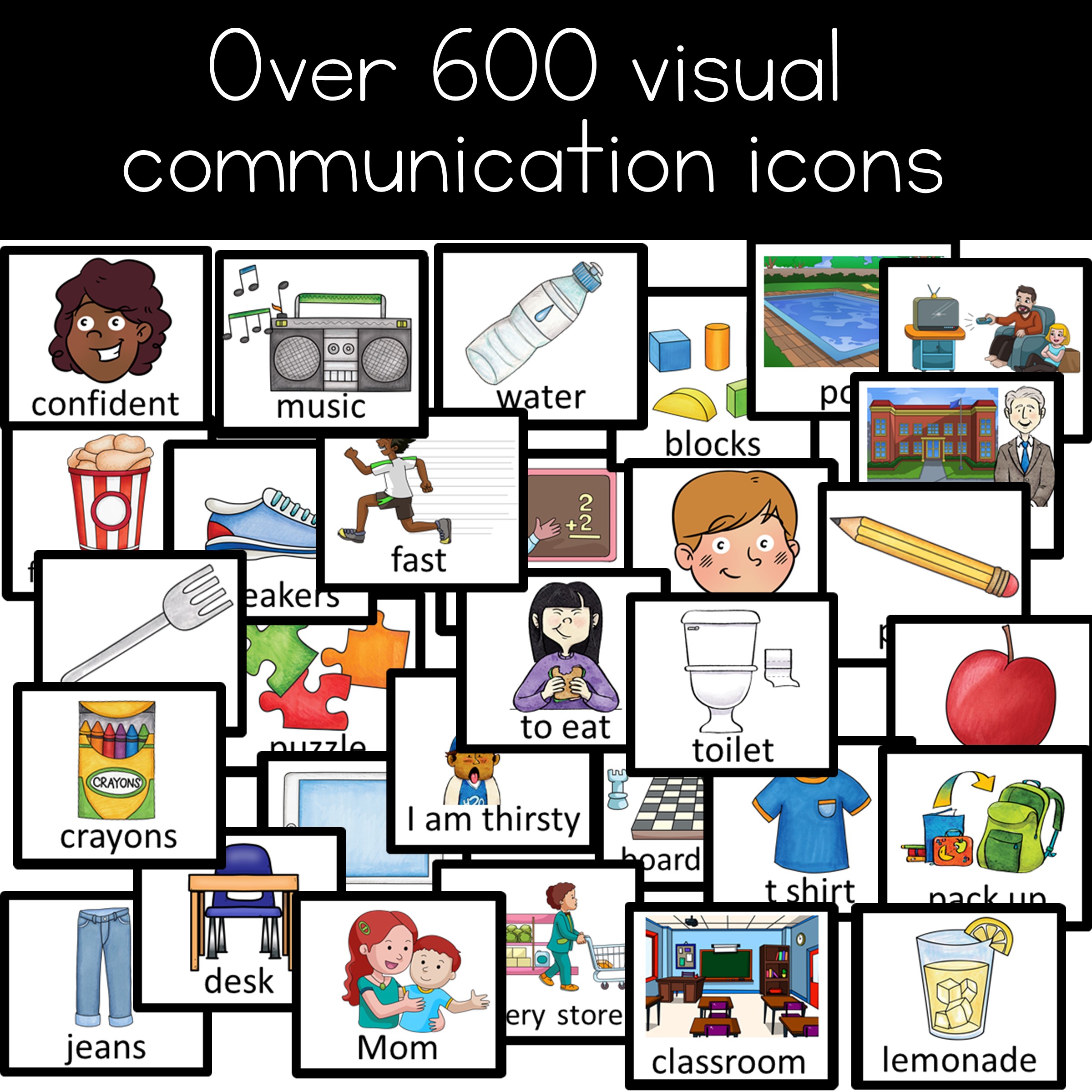 Portable visual communication cards for autism - Classful