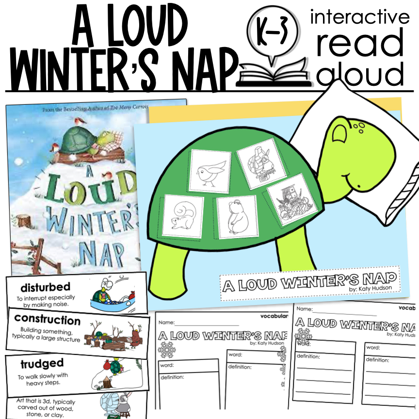 A Loud Winter's Nap Read Aloud Activities | RETELL Sequencing Craft ...