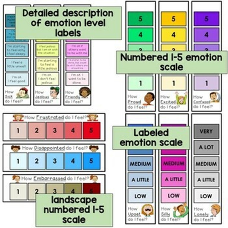 Emotion and feelings communication scales and anger thermometer SEL ...