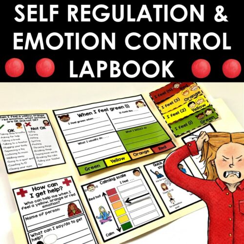 Self regulation and emotion behavior control lapbook for calming SEL ...