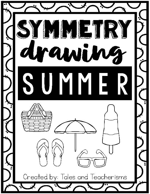 Summer Symmetry Activity - End of the Year, Math Art, Station Rotation ...