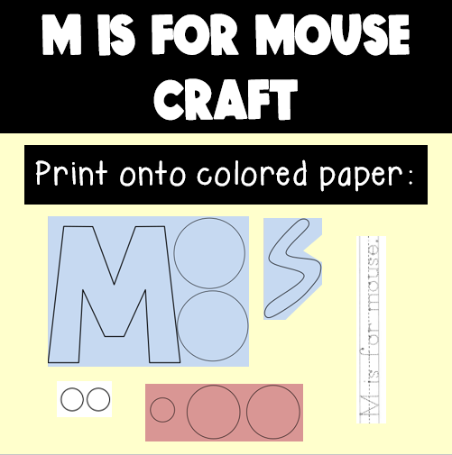 Uppercase & Lowercase Letter M Sound Crafts- M is for Mouse | m is for ...