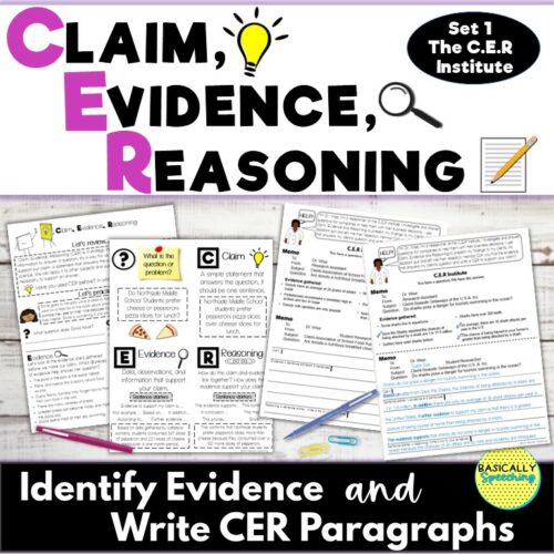 Claim Evidence Reasoning CER Paragraph Practice Activity - Classful
