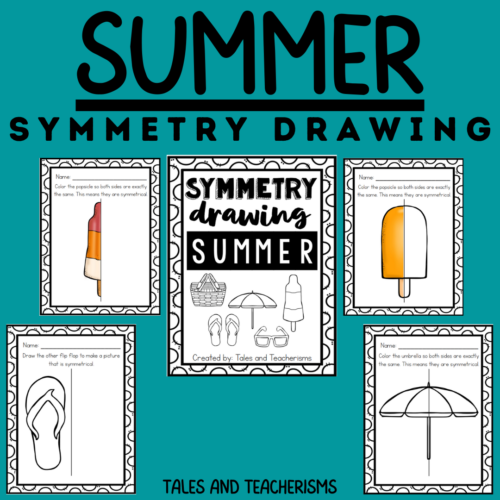 Summer Symmetry Activity - End of the Year, Math Art, Station Rotation ...