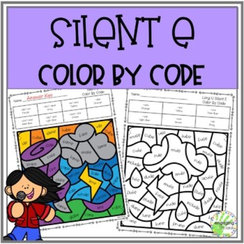 Silent E Color by Code - Classful