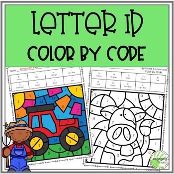 Letter Identification Color by Code Freebie - Classful