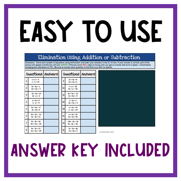 Solving Systems of Equations by Elimination Using Addition and ...