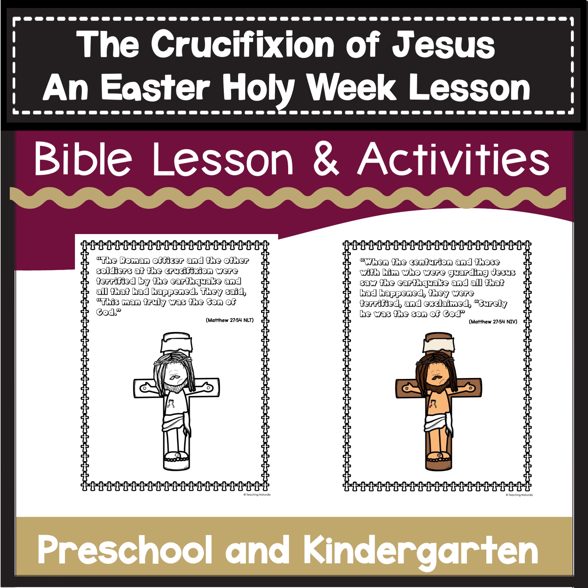 Good Friday | Jesus' Crucifixion| Easter Bible Lesson for Preschool ...