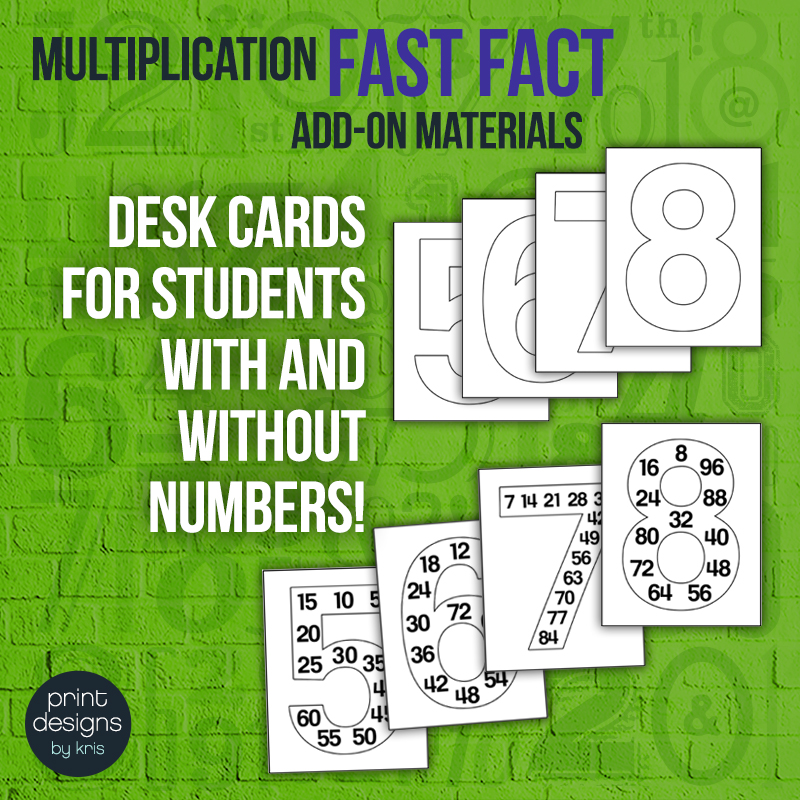 Multiplication Facts Quick Review - Pair with FREE Multiplication ...