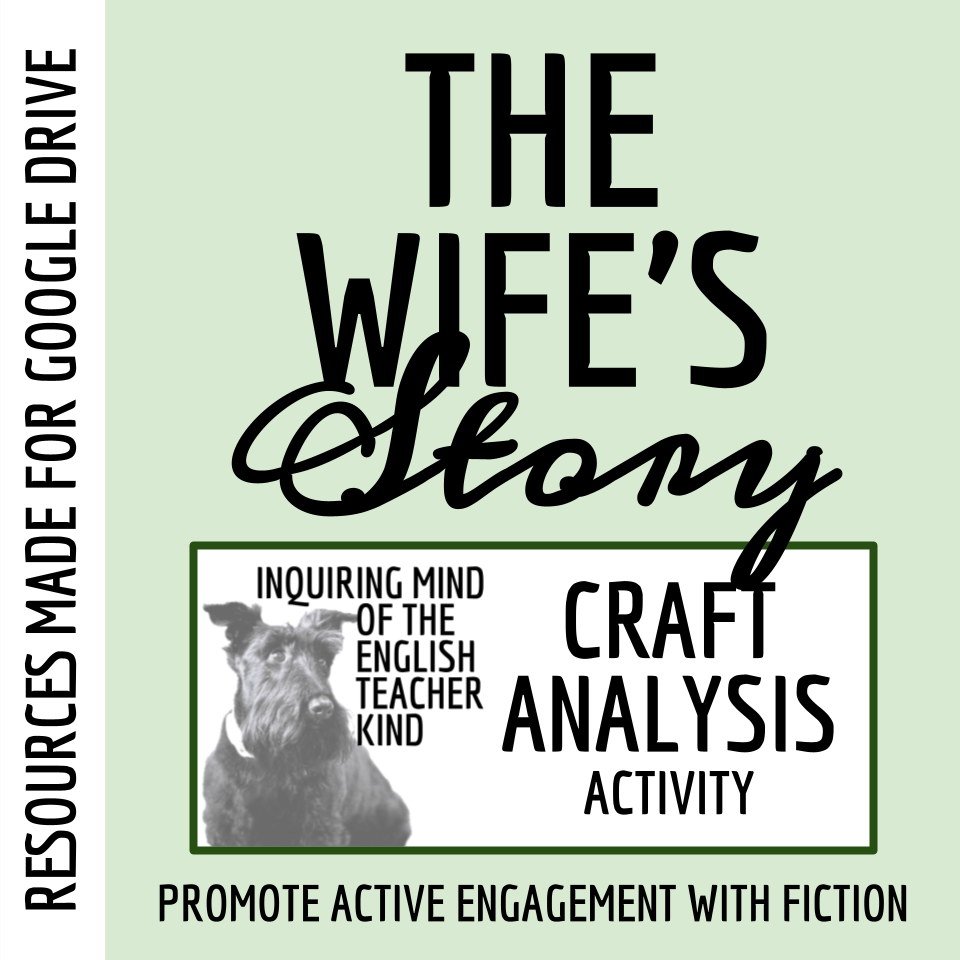 The Wife's Story by Ursula K. Le Guin Craft Analysis Worksheet for ...