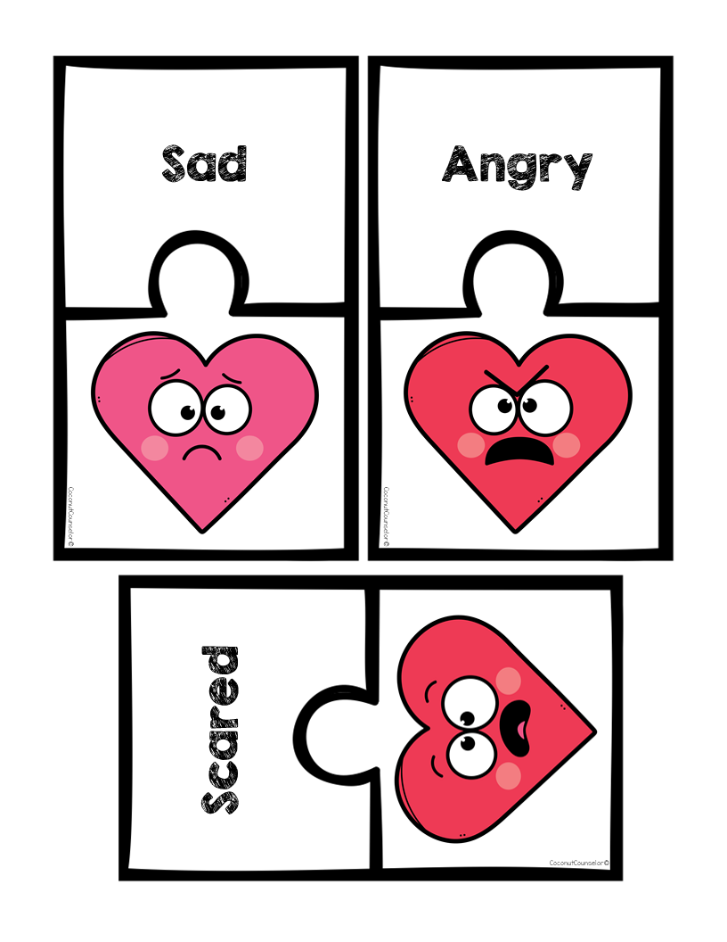 Valentine's Day Emotions Activities, Games, Worksheets - Classful