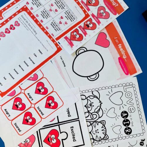 Valentine's Day Emotions Activities, Games, Worksheets - Classful