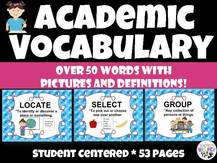 Academic Vocab (Process) Over 50 WORDS!!! Posters! - Classful