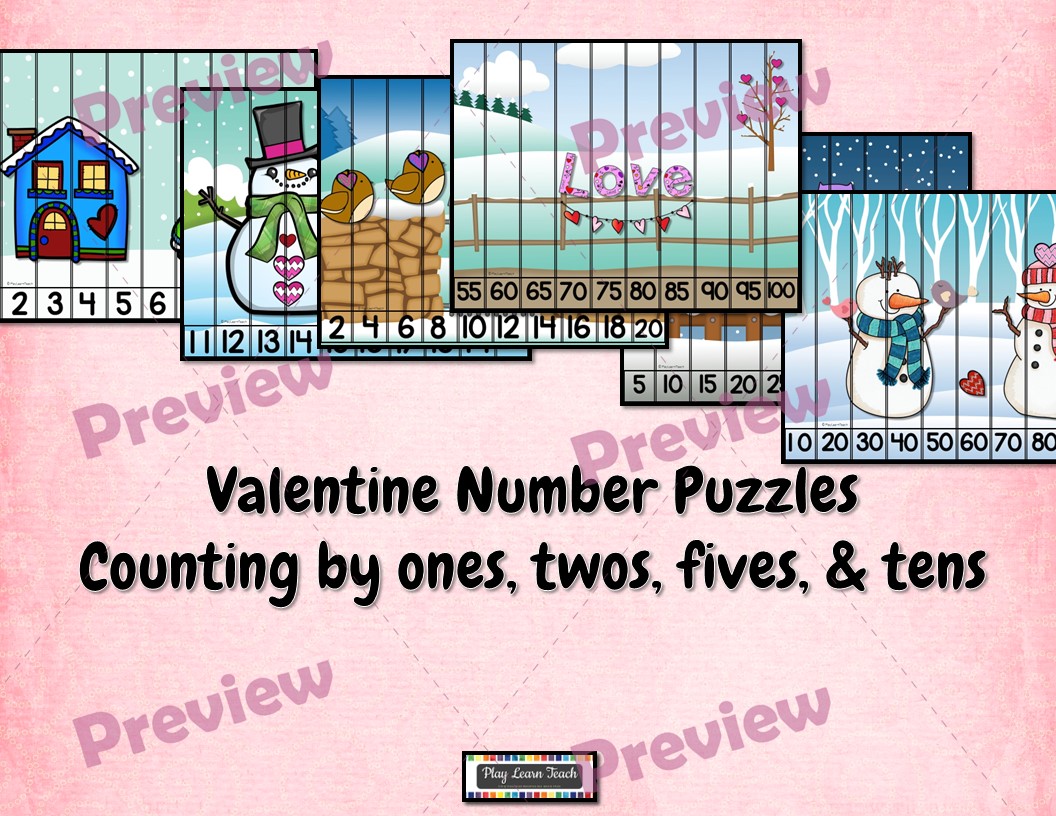 Valentine Number Puzzles - Classful
