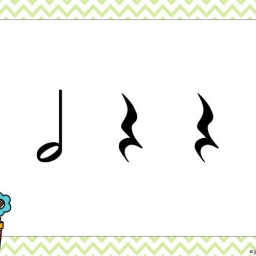 Spring Half Note Rhythm Flashcards - Classful