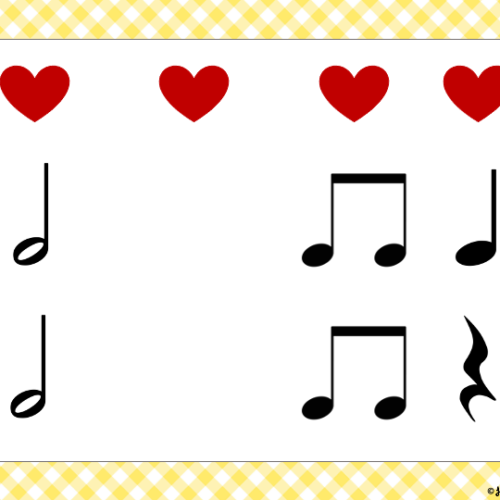 Spring Half Note Rhythm Flashcards - Classful