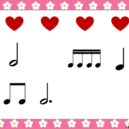 Spring Dotted Half Note Rhythm Flashcards - Classful