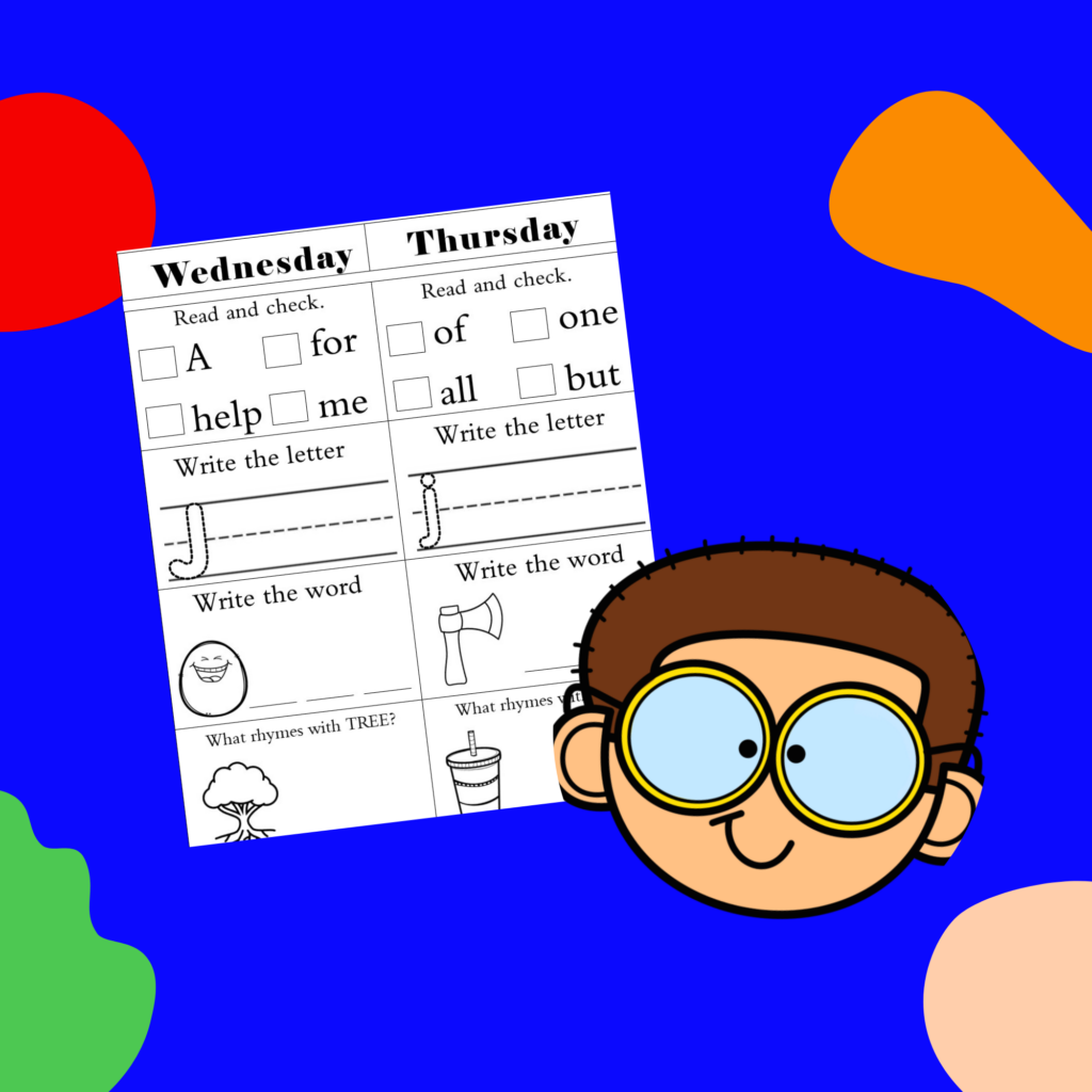 Kindergarten Language Arts Spiral Review - Classful