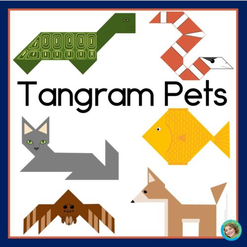 Pet Tangram Puzzles Printable | 2D Shapes Math Center | Tangrams - Classful