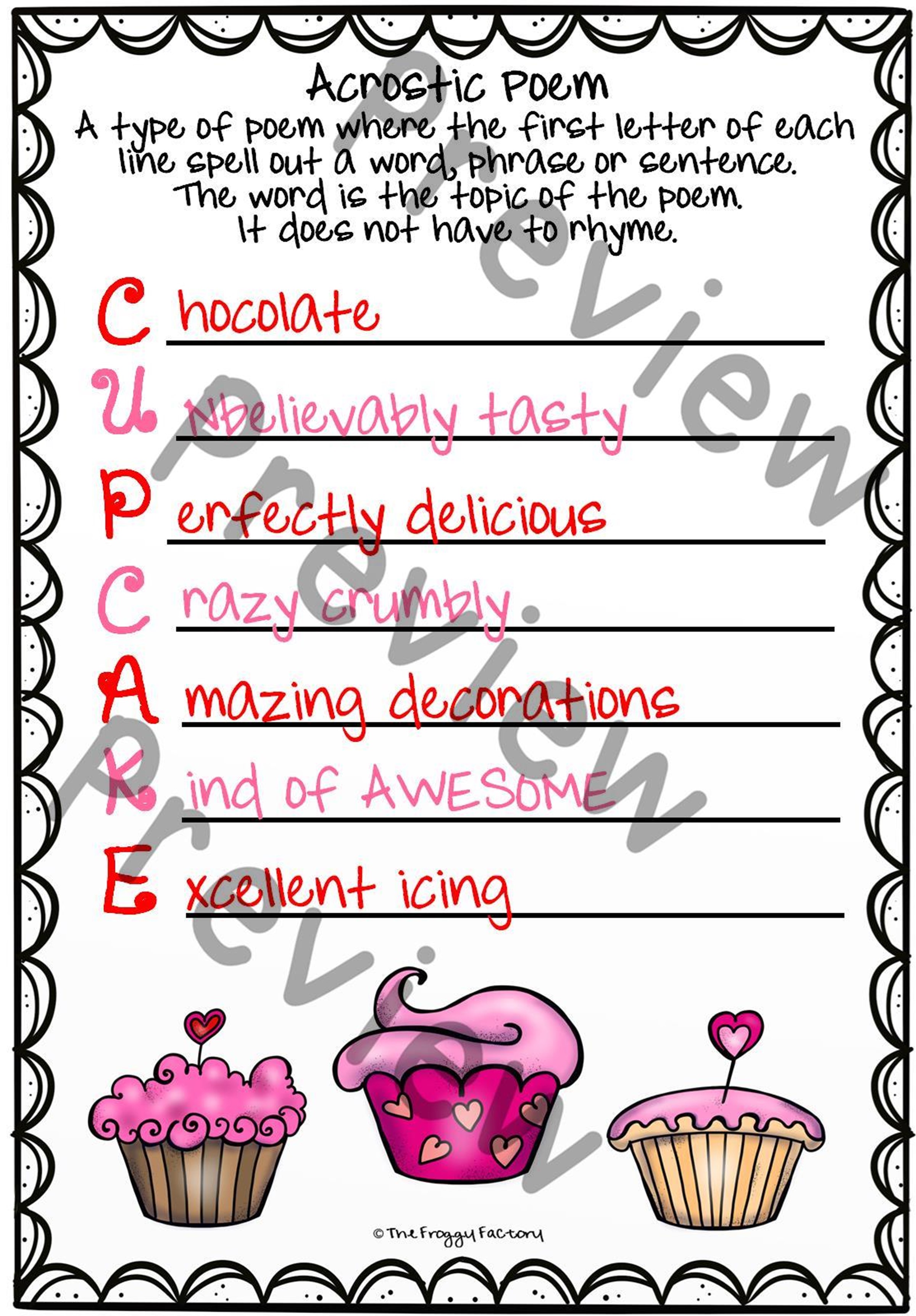 Valentine's Day Acrostic Poems | Valentine's Day Writing Activity ...
