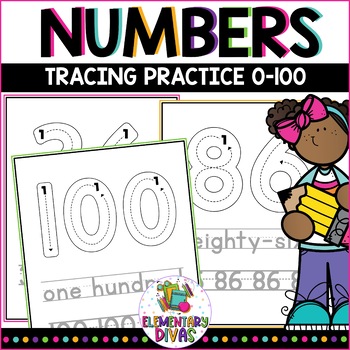 Tracing Numbers 0-100 (Pre-k & Kindergarten Handwriting Practice ...