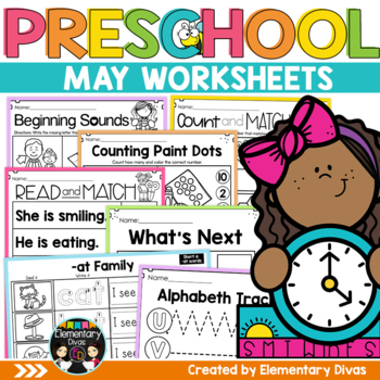 MAY Preschool NO Prep Monthly Packet - Classful