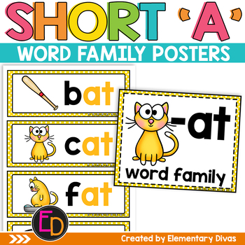 Word Family Short a Posters - Classful