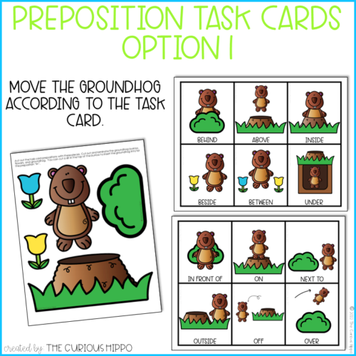 Groundhog Prepositions - Spatial Concepts - Classful