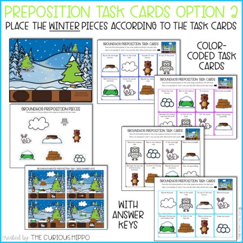 Groundhog Prepositions - Spatial Concepts - Classful