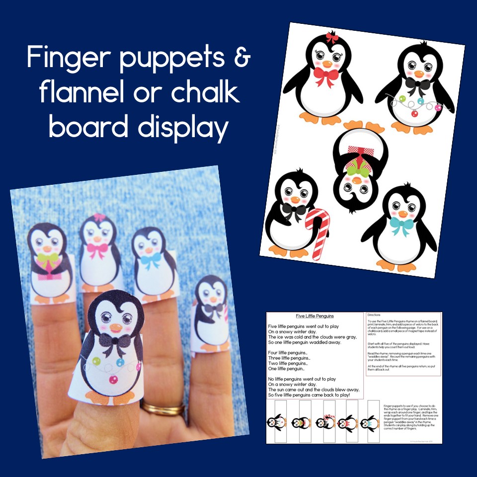 Penguin Counting Story and Guided Reading Book | Numbers Number Words - Classful