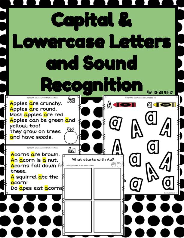 Capital & Lowercase Letters and Sound Recognition Pack - Classful