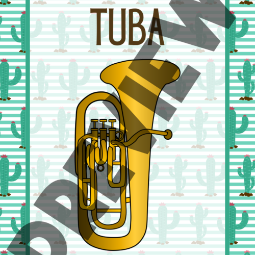 LLAMA THEME Brass Instrument Family Printable Poster Decor Set for ...