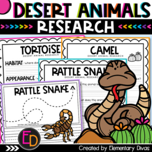 Desert Animals Research Writing Project - Classful