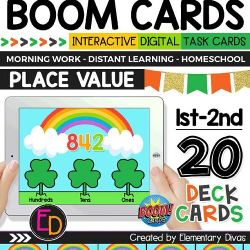 March BOOM CARDS Place Value - St. Patrick's Day - Classful