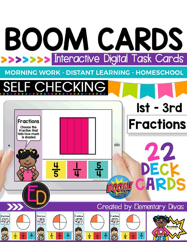 Boom Cards - Fractions - Classful