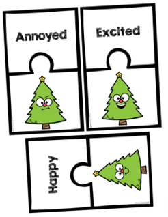 Christmas Emotions Activities, Games, Worksheets - Classful