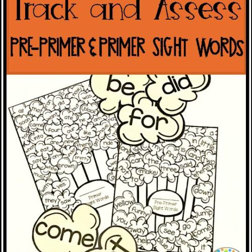 Track and Assess Pre-Primer and Primer Sight Words - Classful