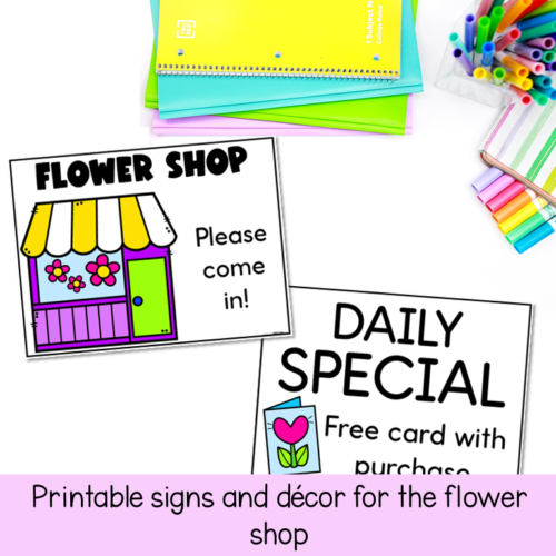 Flower Shop Dramatic Play for Preschool, Pre-K and Kindergarten - Classful