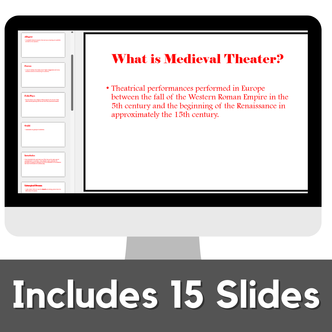 History of Theater/Drama-Medieval Theater Bundle - Classful