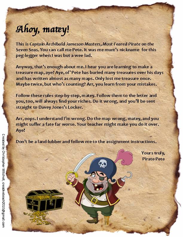 Teach Map Skills with Pirate Pete's Treasure Map Project - Classful